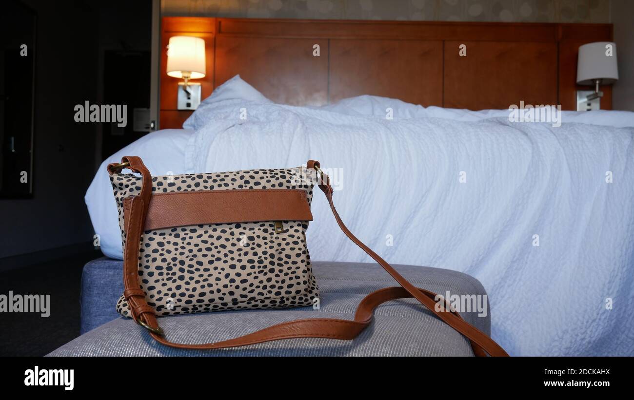 Handbag Left in Hotel Stock Photo - Alamy