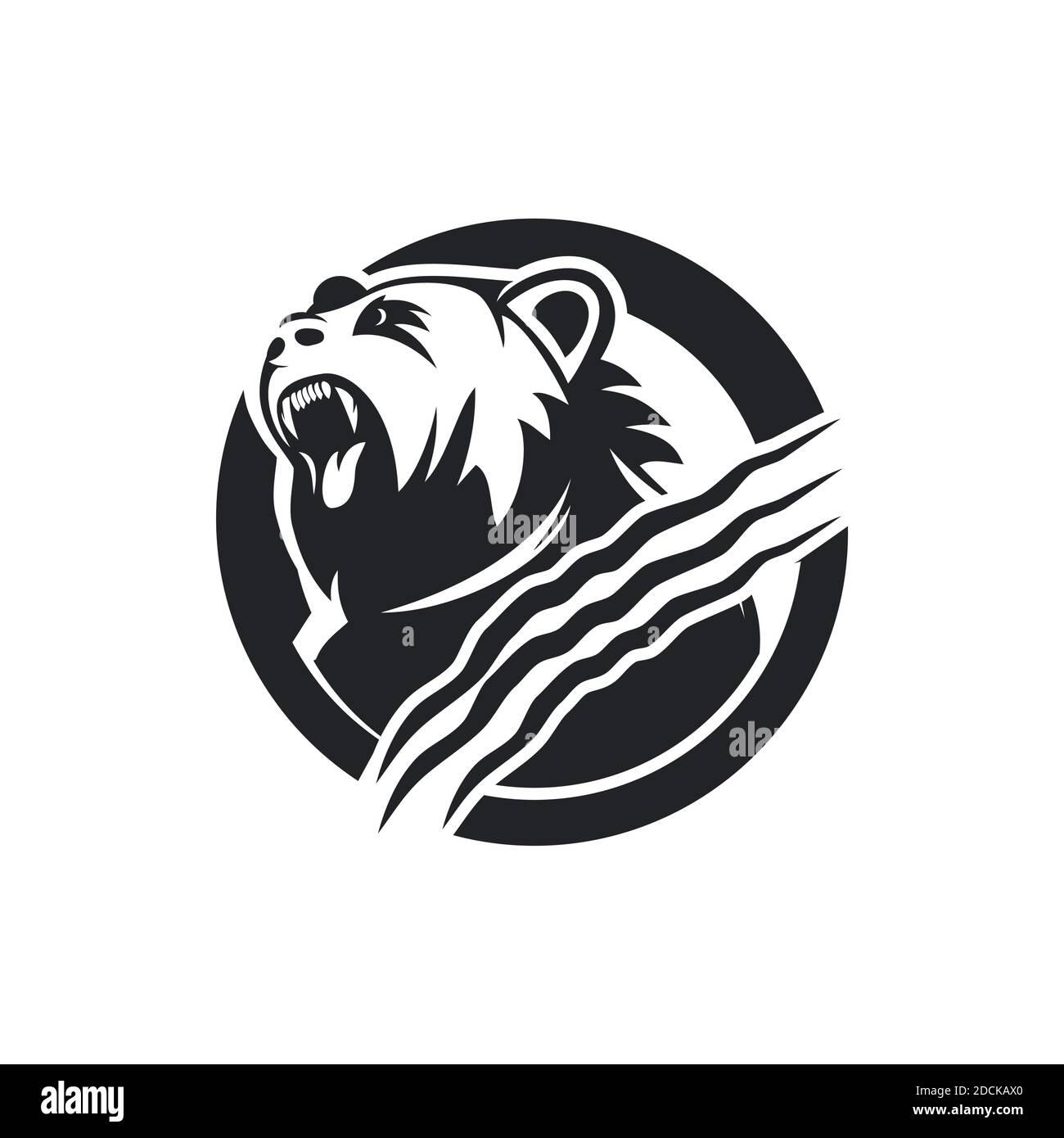 Strong bear head design illustration vector eps format , suitable for ...