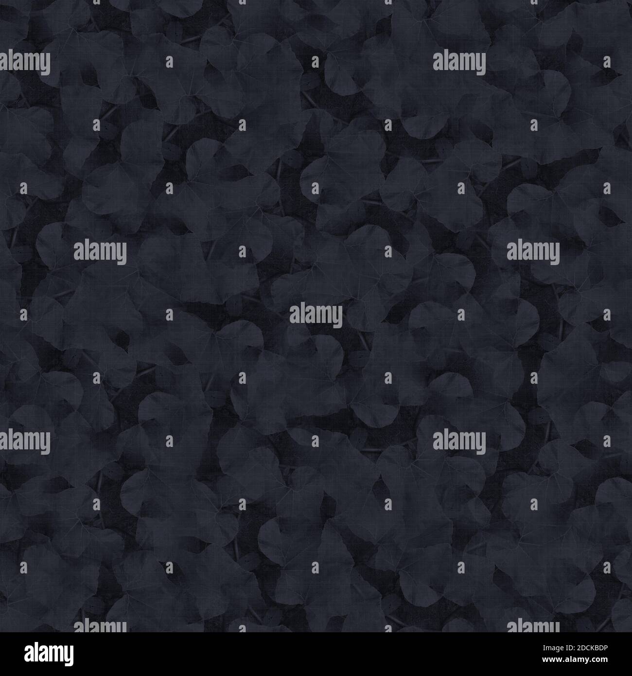 Dark moody almost black leaf seamless pattern Stock Photo - Alamy