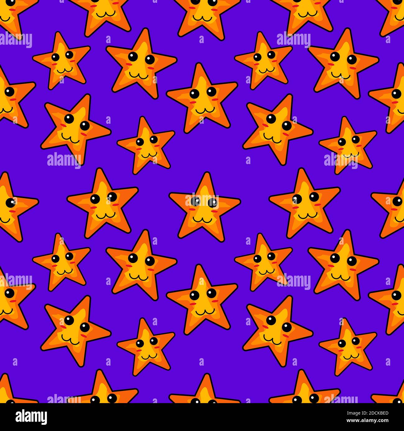 cute star seamless pattern vector illustration Stock Vector Image & Art ...