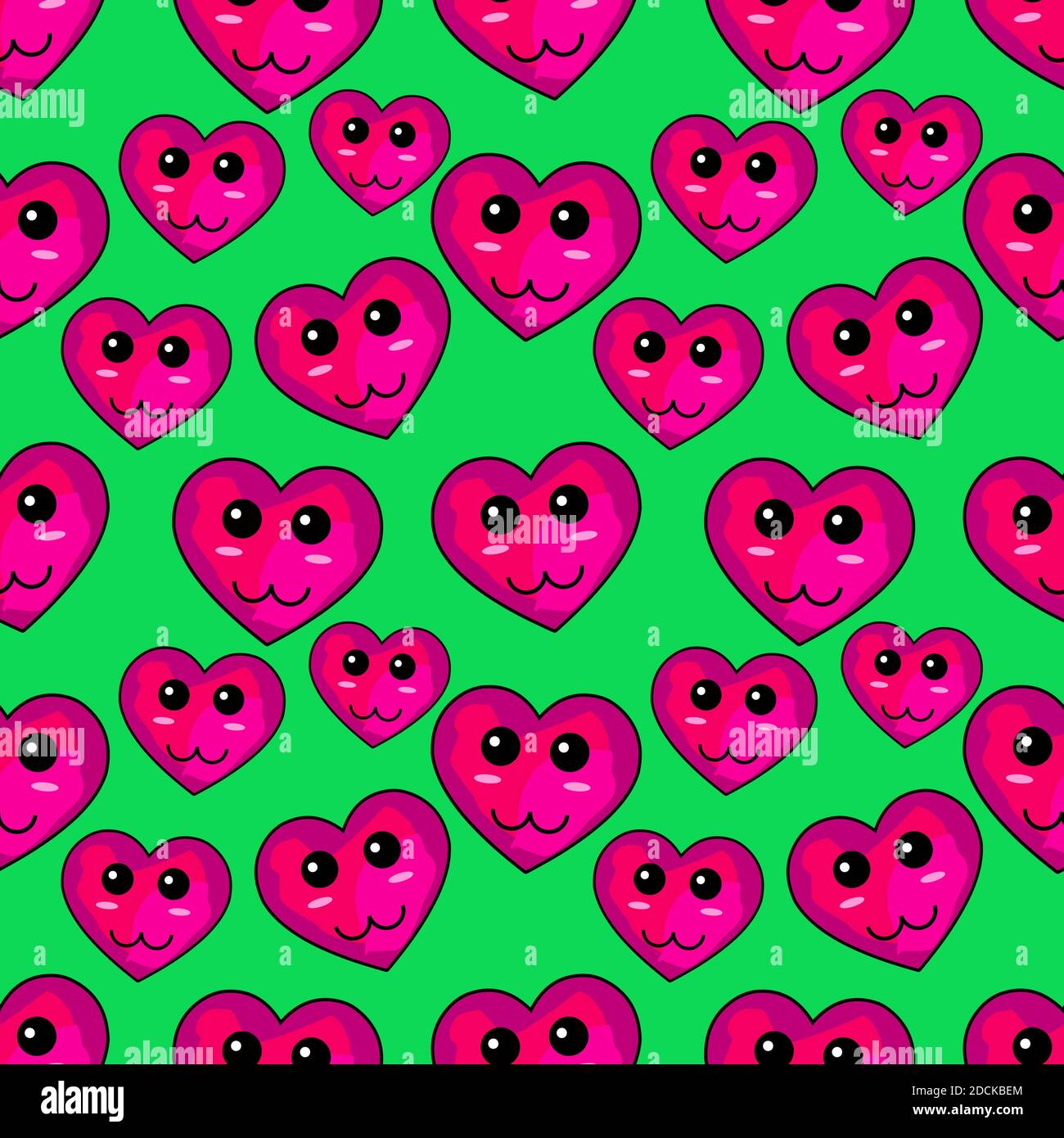 cute love seamless pattern vector illustration Stock Vector Image & Art ...