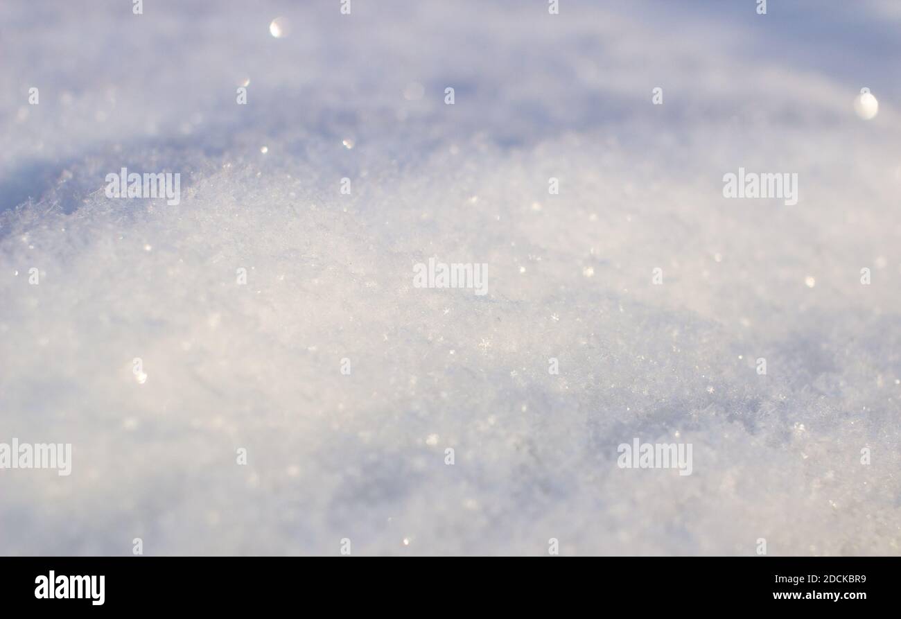 Clean, white snow close up. Winter background Stock Photo - Alamy