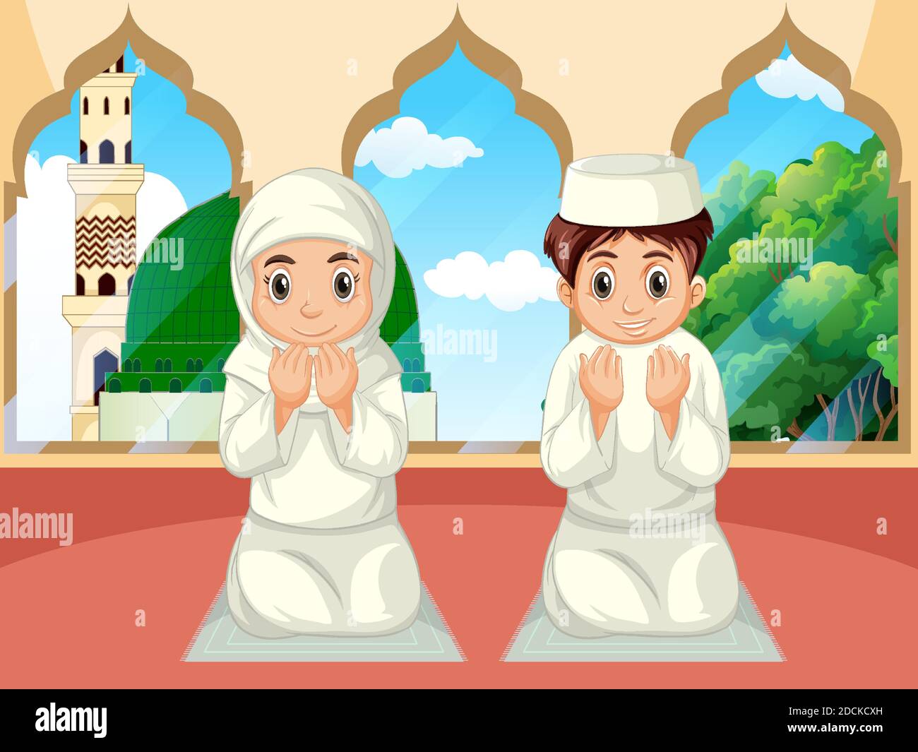 Arabian boys Stock Vector Images - Alamy