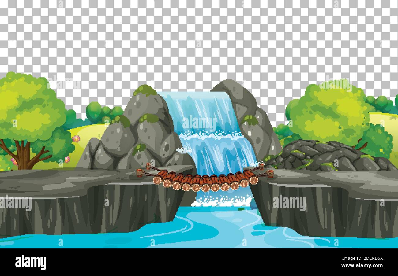 Nature outdoor landscape transparent background illustration Stock ...