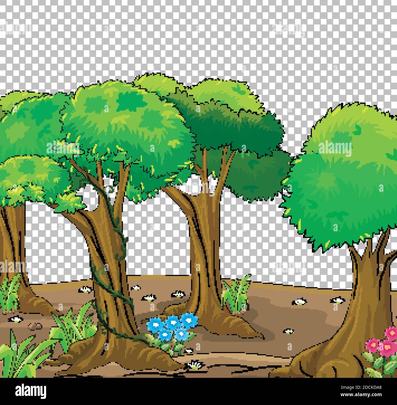 Nature outdoor landscape transparent background illustration Stock ...