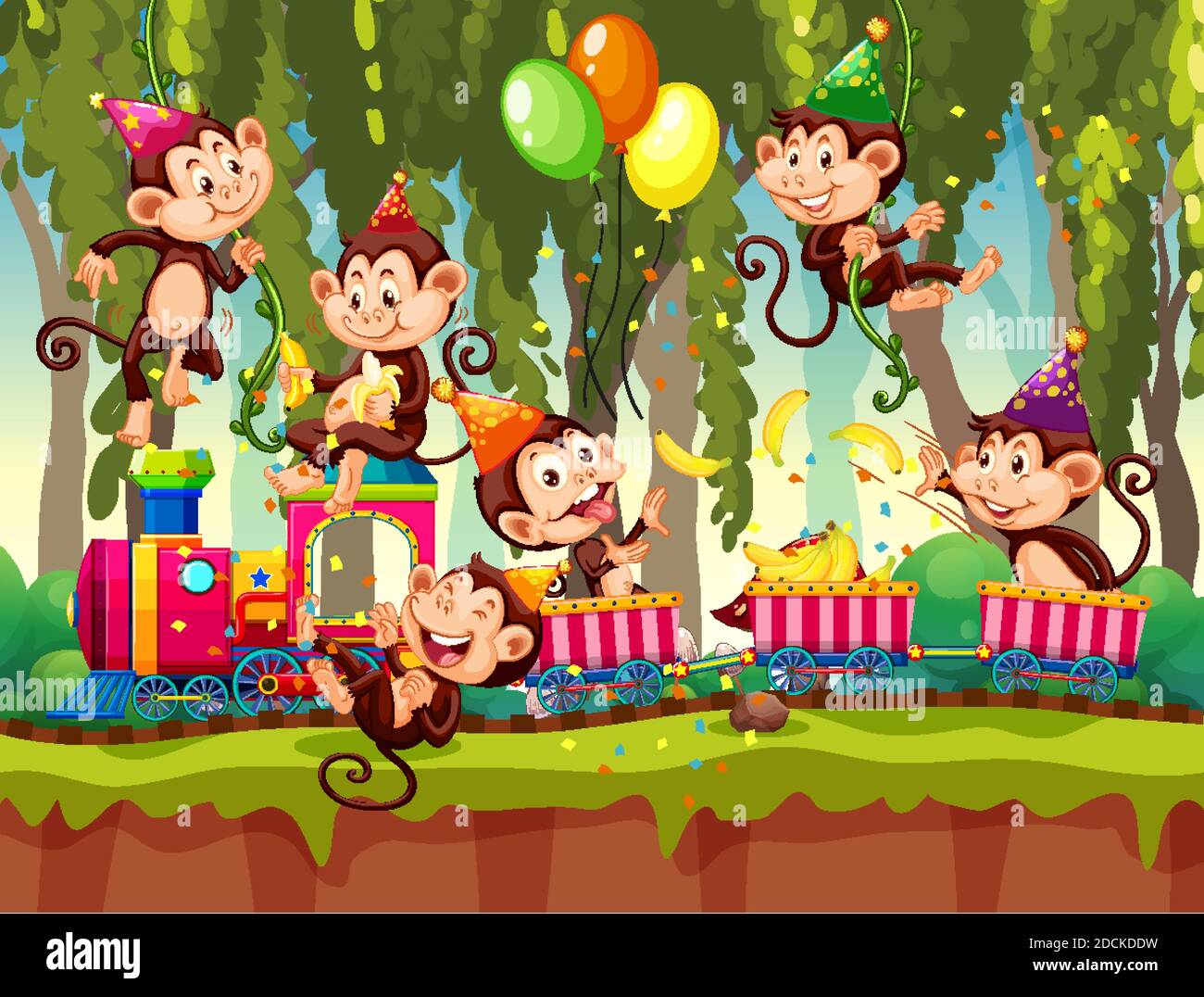 Safari theme party Stock Vector Images - Alamy