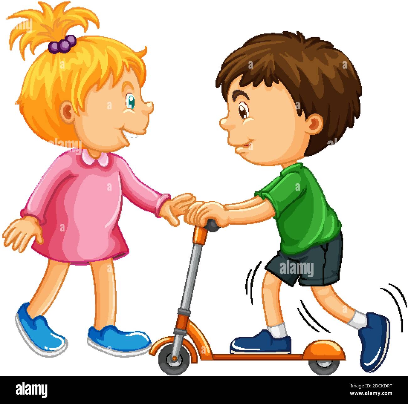 Isolated children cartoon character illustration Stock Vector Image ...