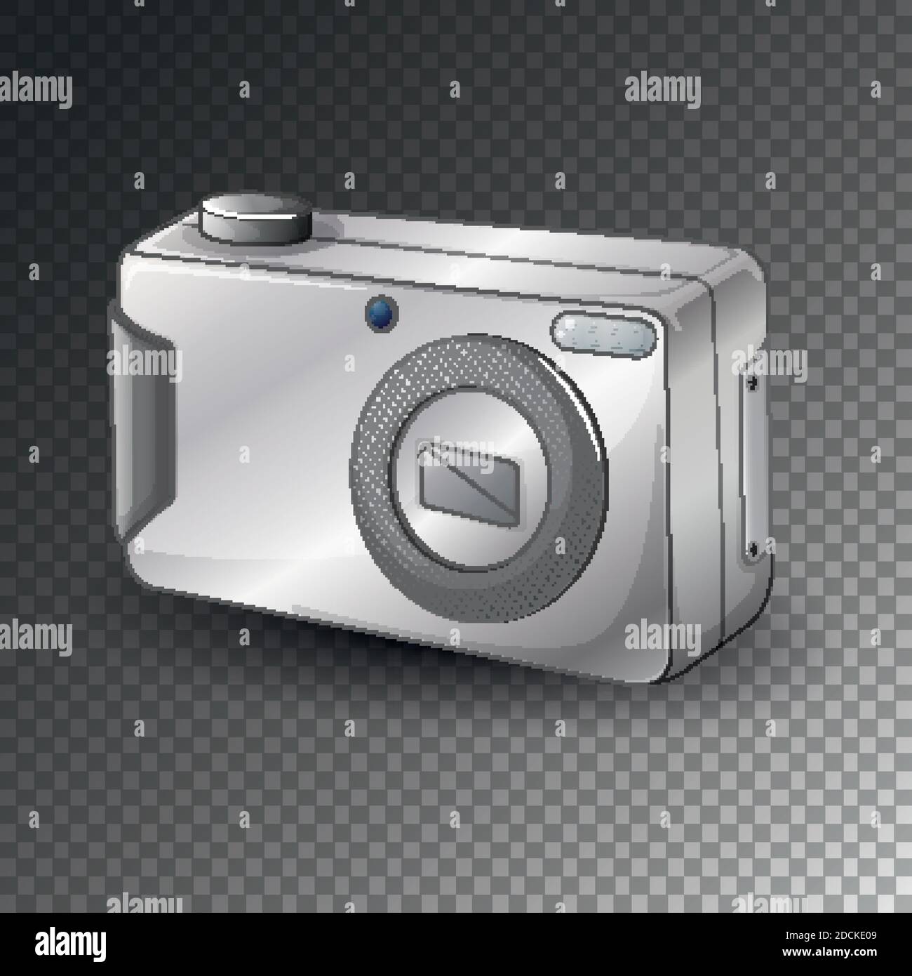 Isolated digital camera on transparent background illustration Stock ...