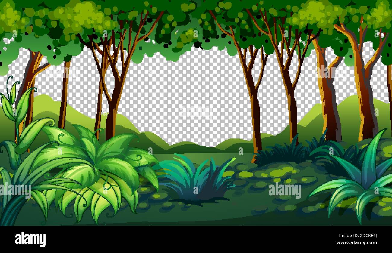 Nature outdoor landscape transparent background illustration Stock ...