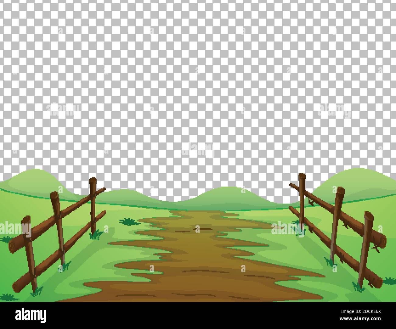 Nature outdoor landscape transparent background illustration Stock ...