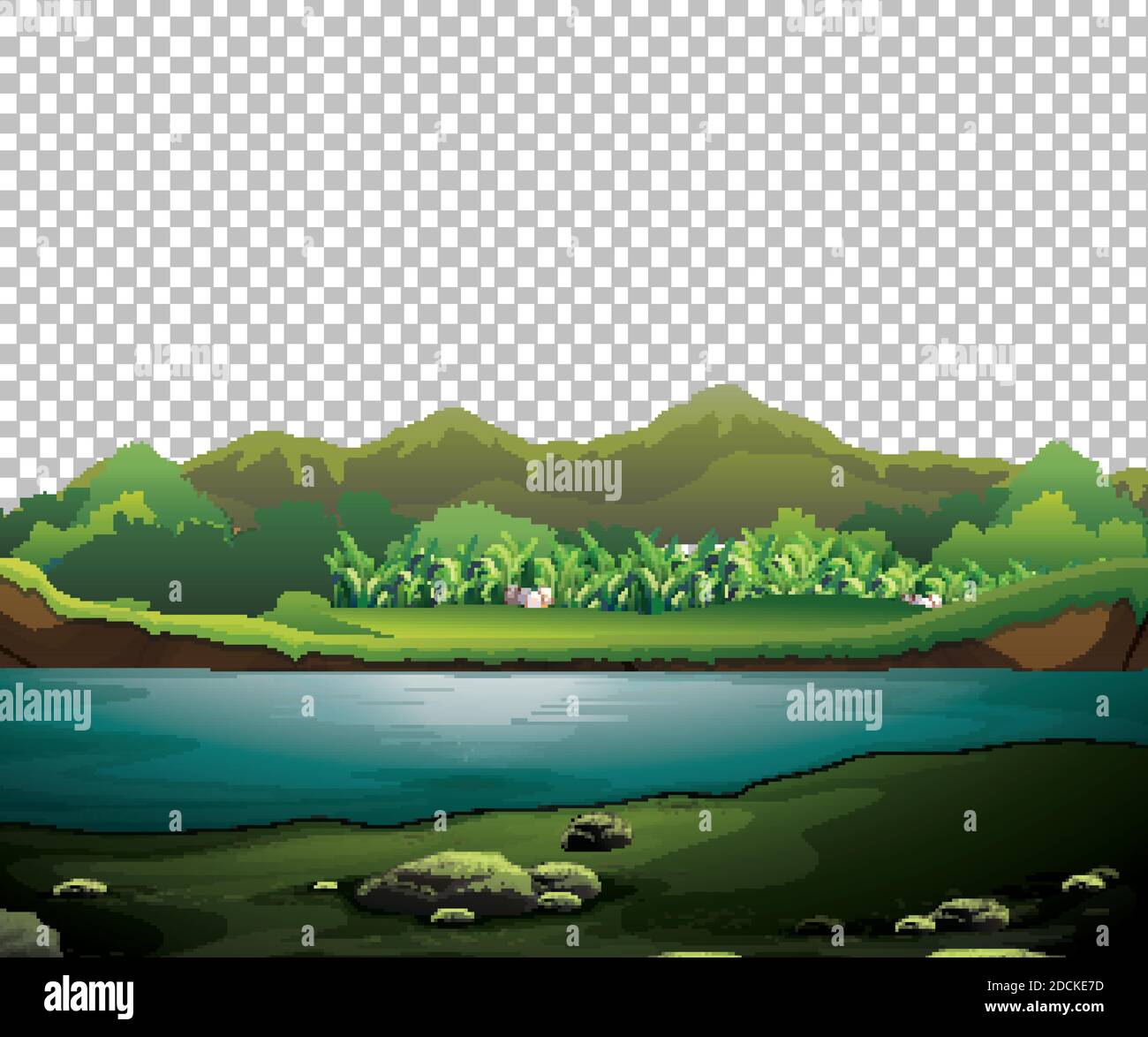 Nature outdoor landscape transparent background illustration Stock ...