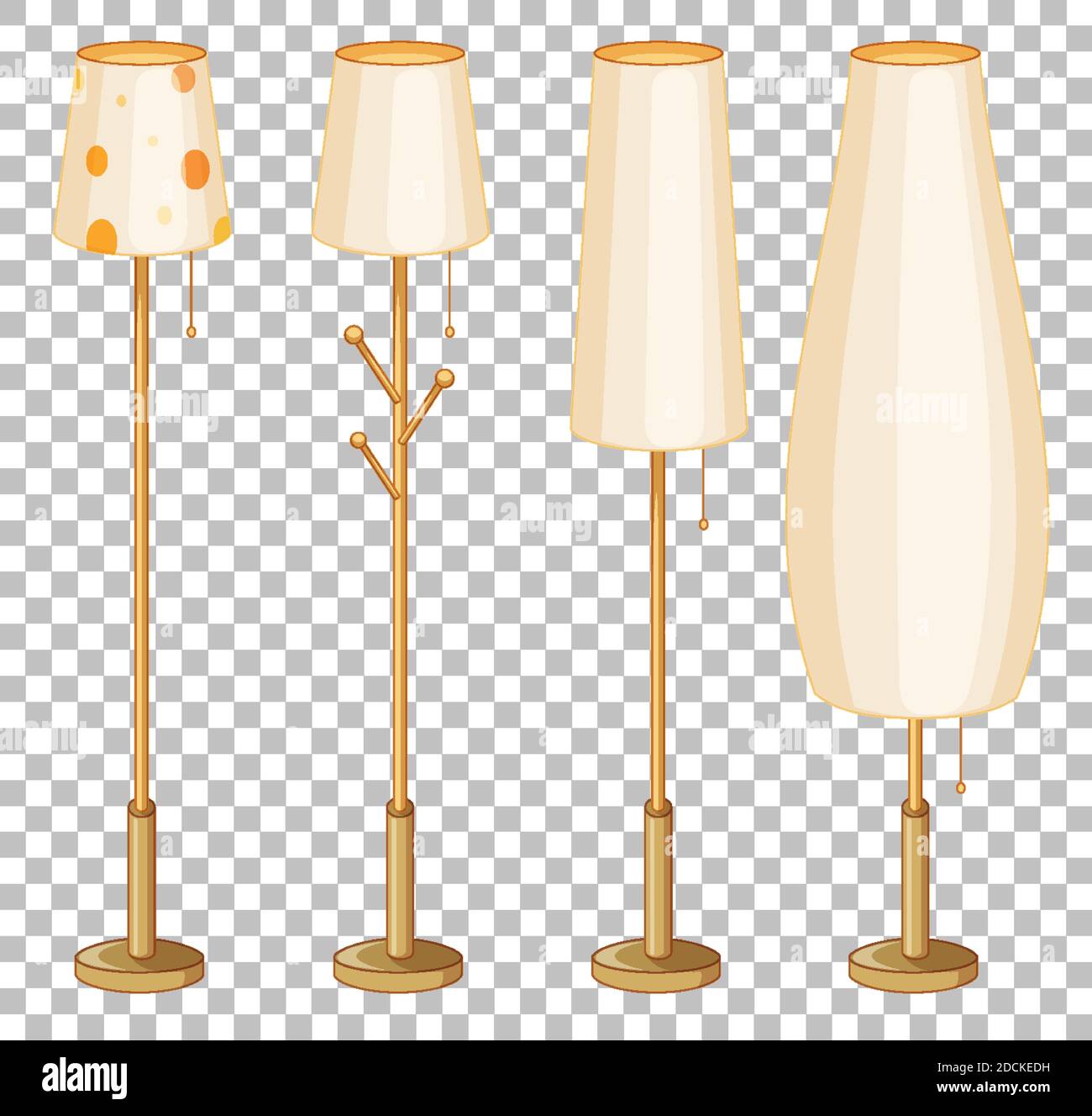 Set of lamp isolated illustration Stock Vector Image & Art - Alamy