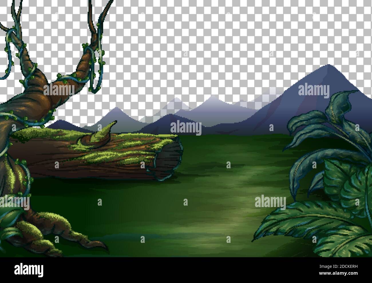 Nature outdoor landscape transparent background illustration Stock ...