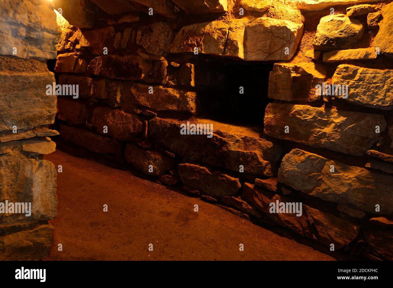 Stone walls in the Castle of the Ruins of Chavin, Unesco World Heritage ...