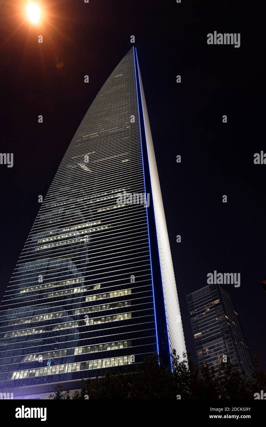 Shanghai World Financial Center, night shot, Pudong, Shanghai, Shanghai ...