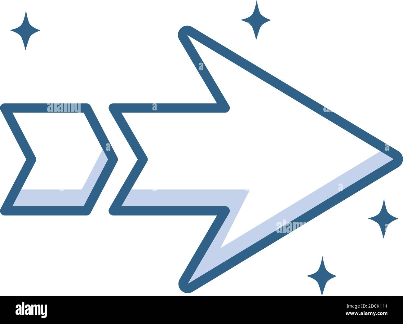 arrow directional pictogram vector illustration line style icon Stock ...