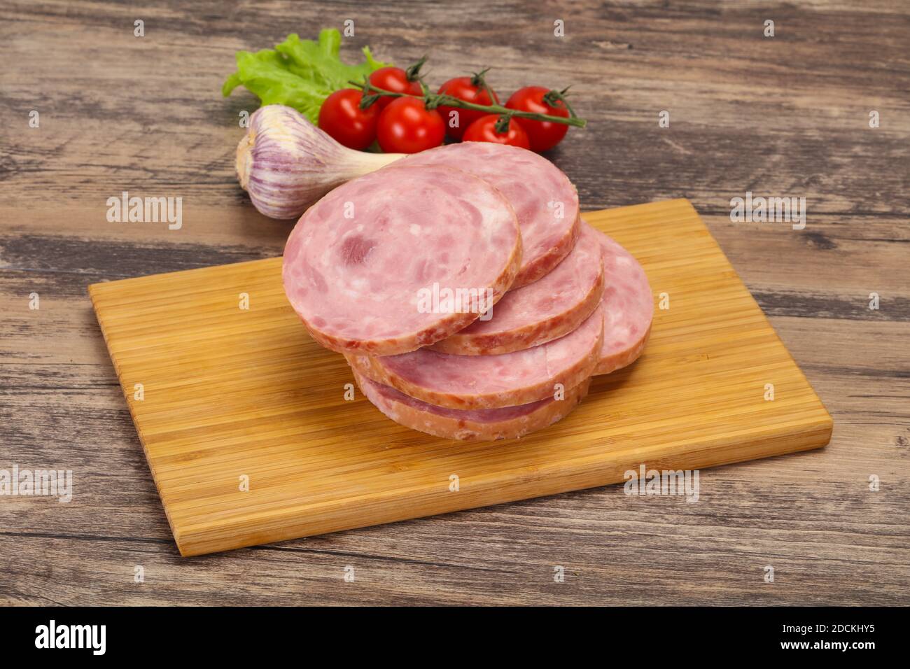Natural ham made from pork meat Stock Photo - Alamy