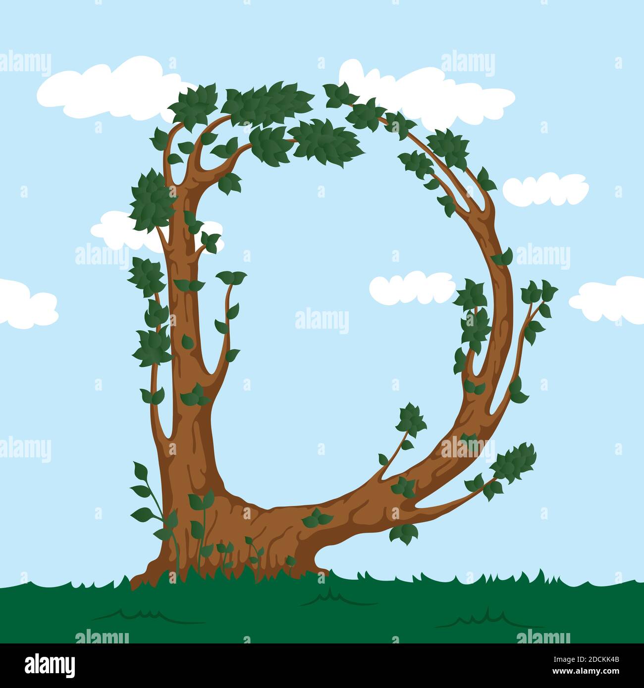 Letter d leaves hi-res stock photography and images - Alamy