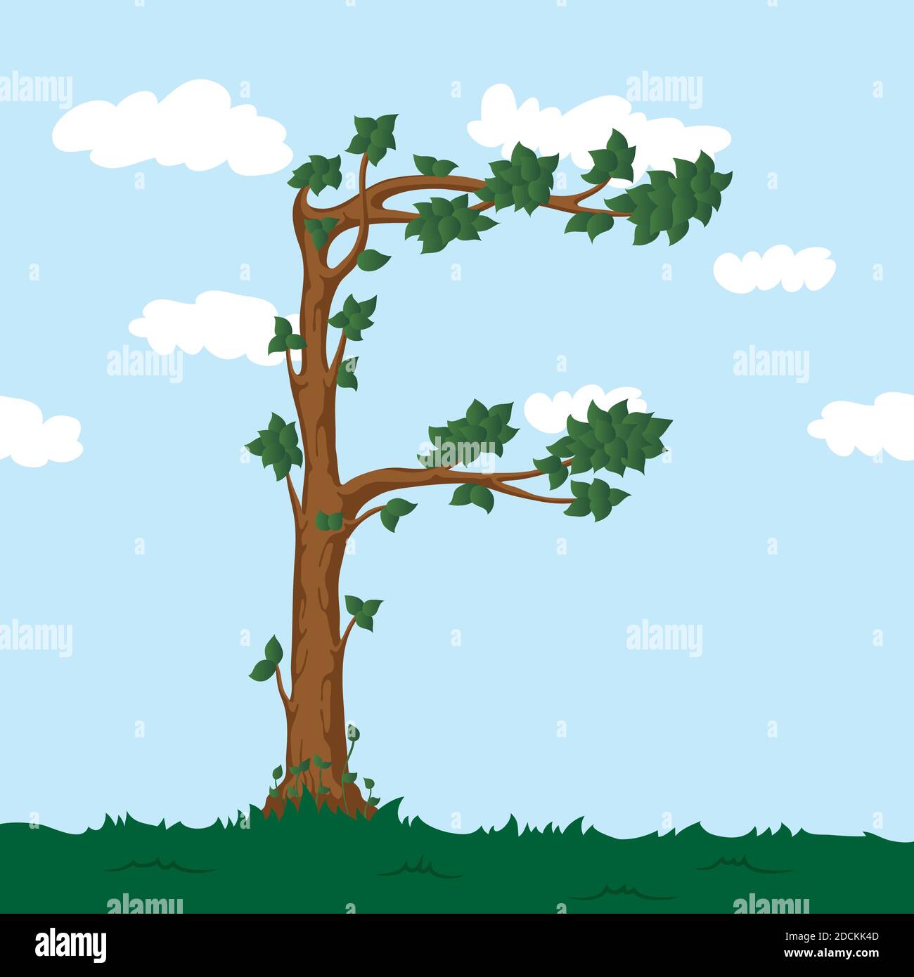 Mysterious Old Tree Stock Vector Images - Alamy