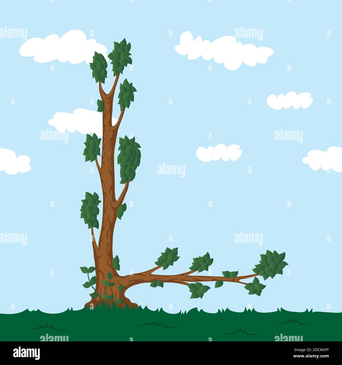 Letter l leaves hi-res stock photography and images - Alamy