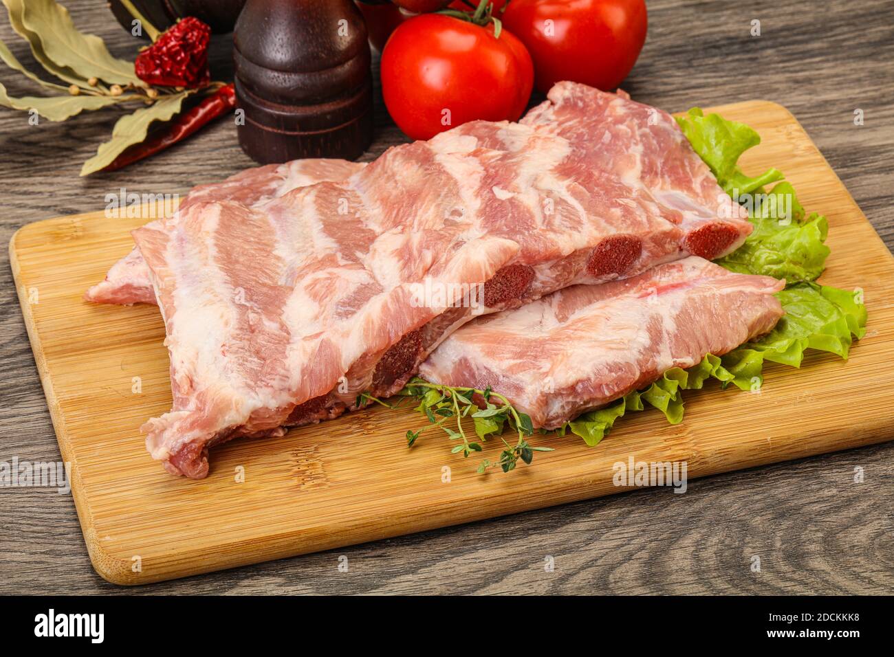 Raw pork ribs meat for cooking Stock Photo - Alamy