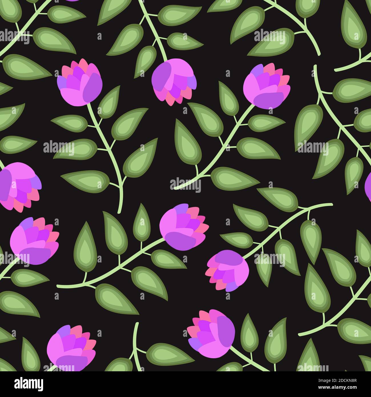 Lively floral design Stock Vector Images - Alamy