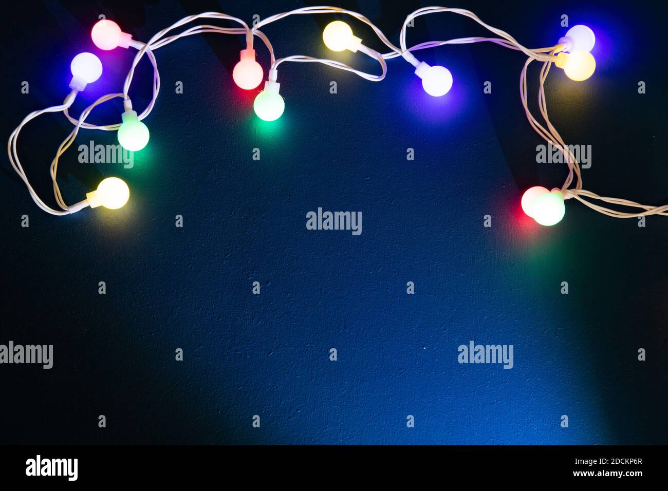 Sparkling colorful Christmas lights background Stock Photo - Alamy