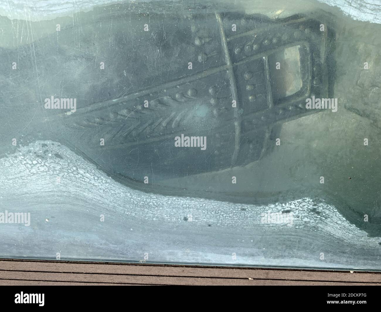 Excavation of an ancient shield. Close up Stock Photo - Alamy