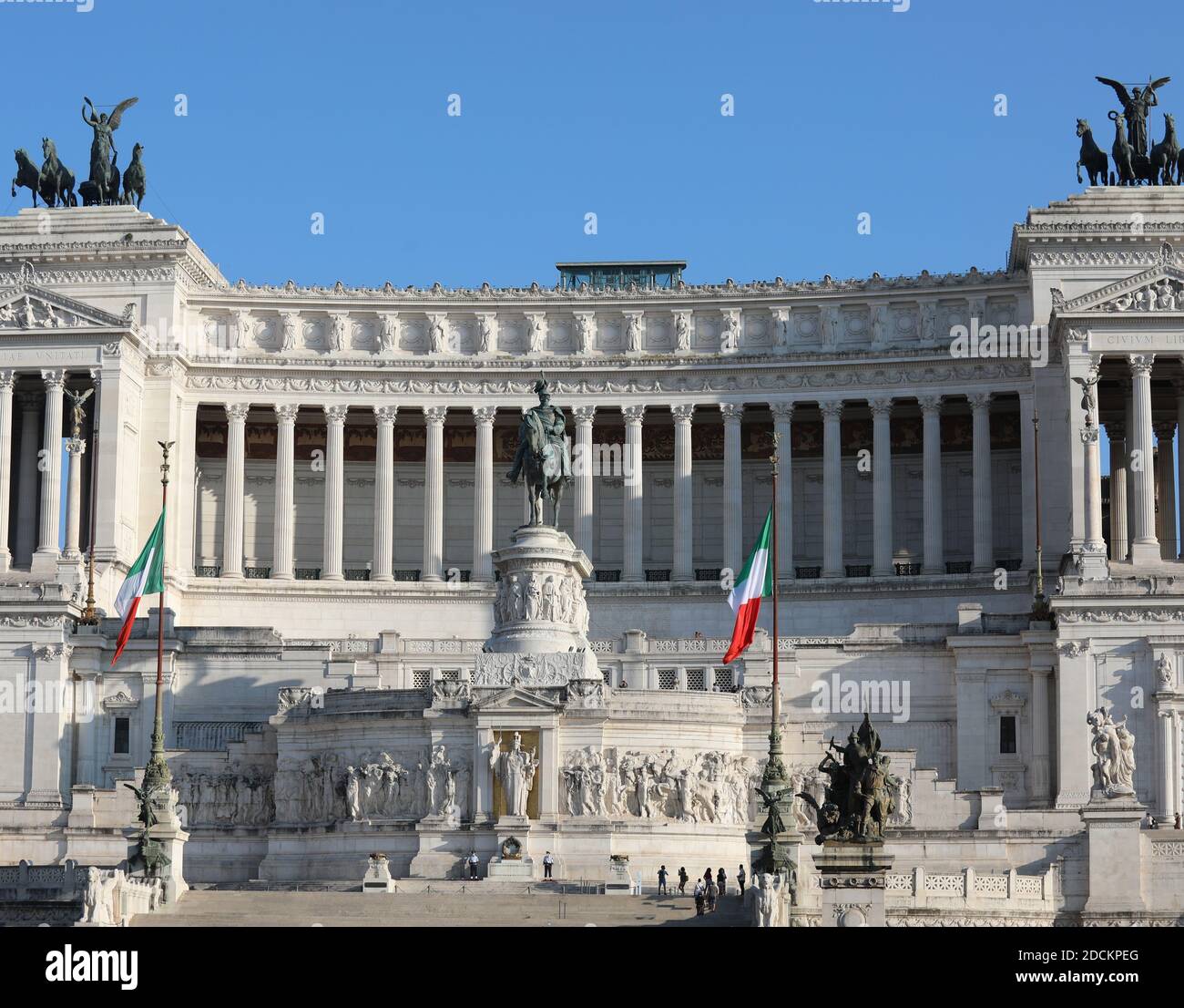 white great palace called ALTARE DELLA PATRIA in Rome capital of Italy ...