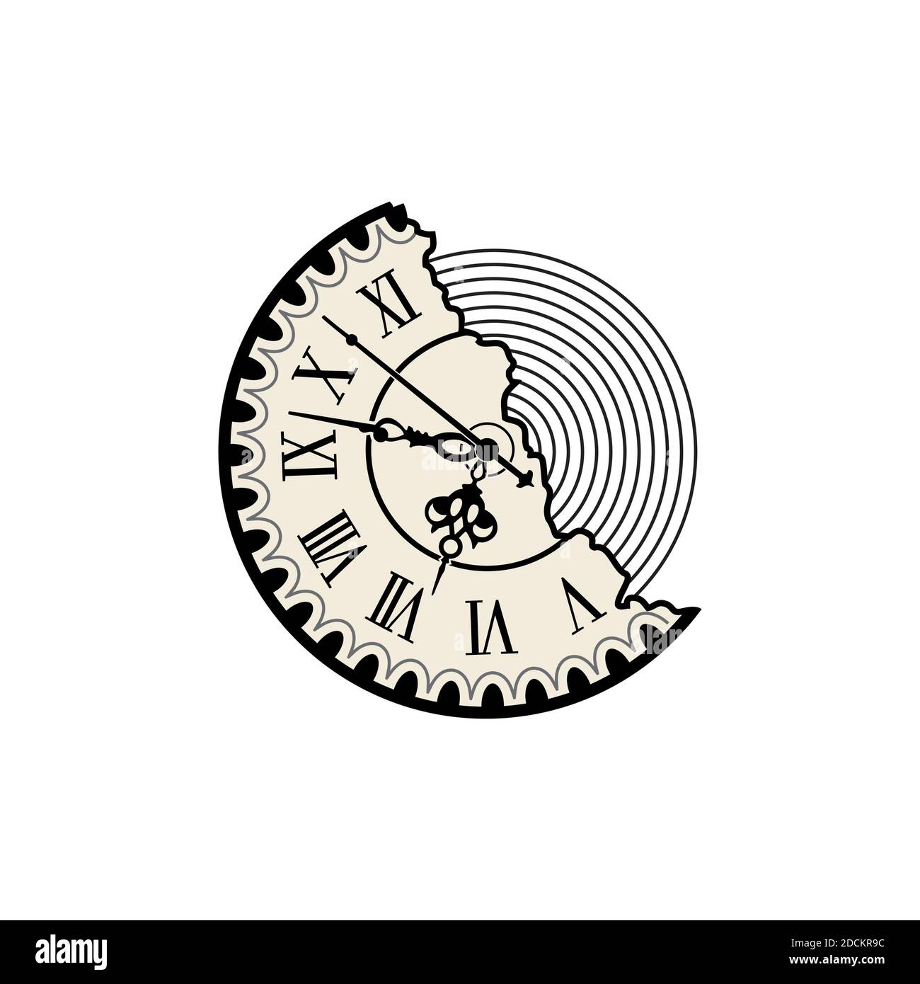 Retro vintage clock design illustration vector eps format , suitable ...