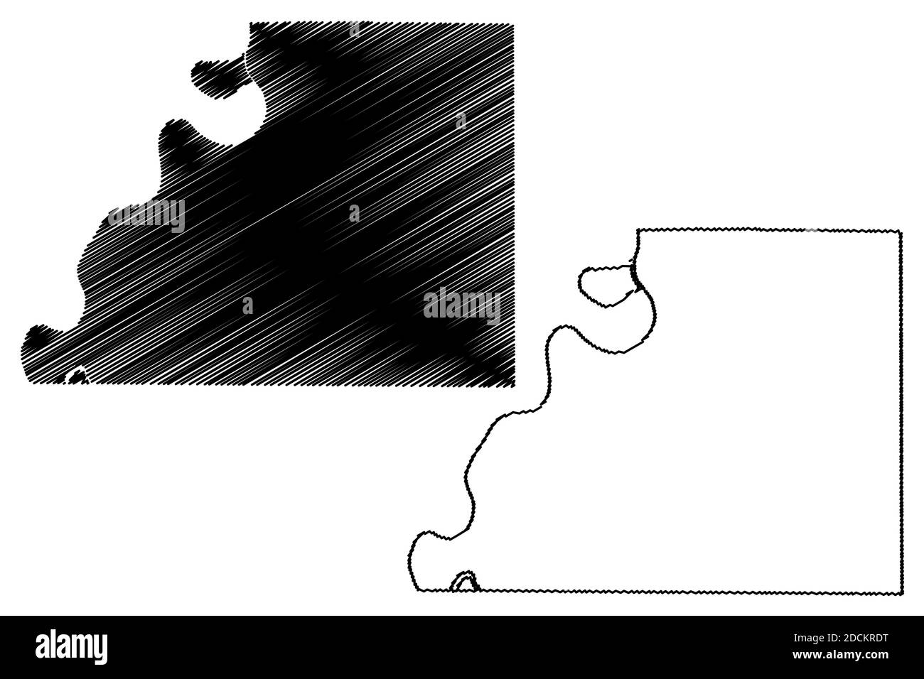 Map of buchanan hi-res stock photography and images - Alamy