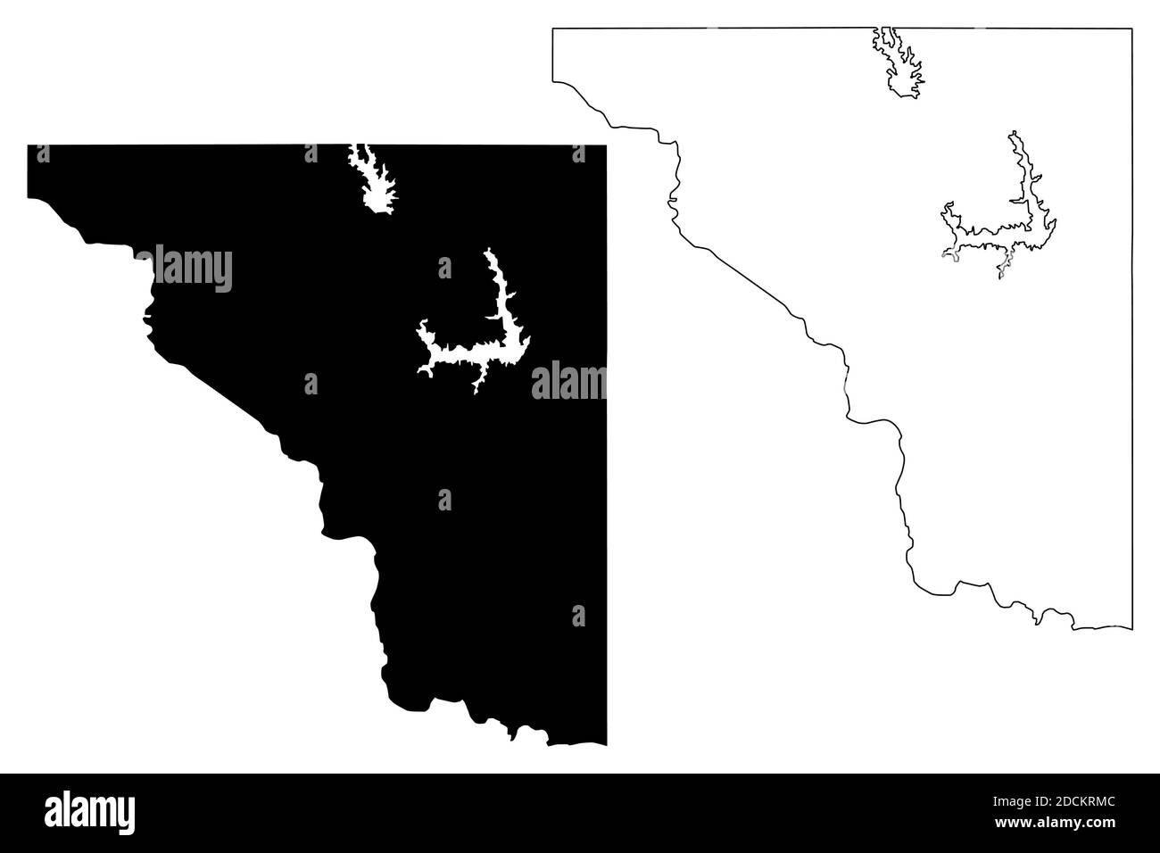 Map of cleveland oklahoma hi-res stock photography and images - Alamy