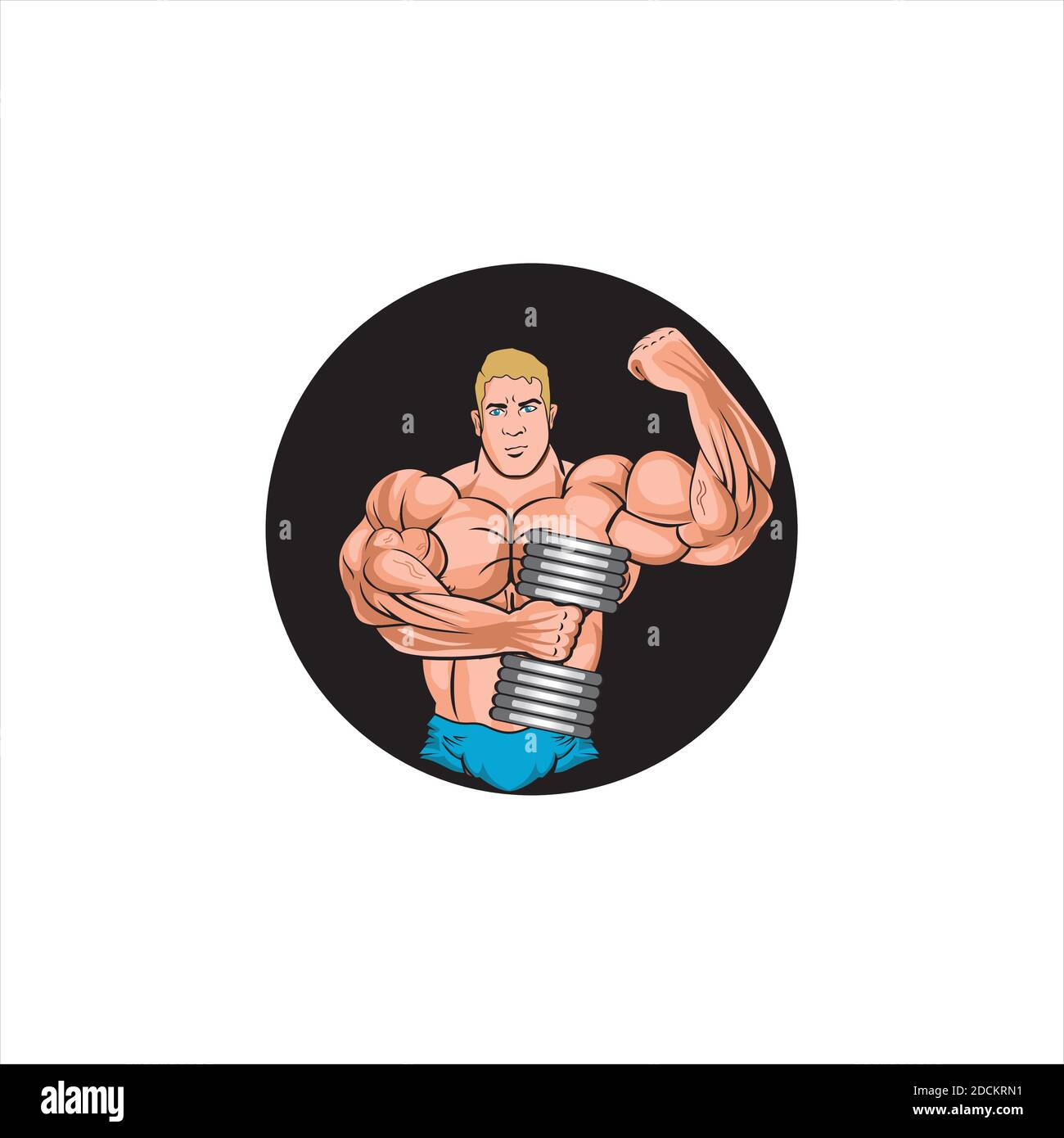 A man Body builder design illustration vector eps format , suitable for ...