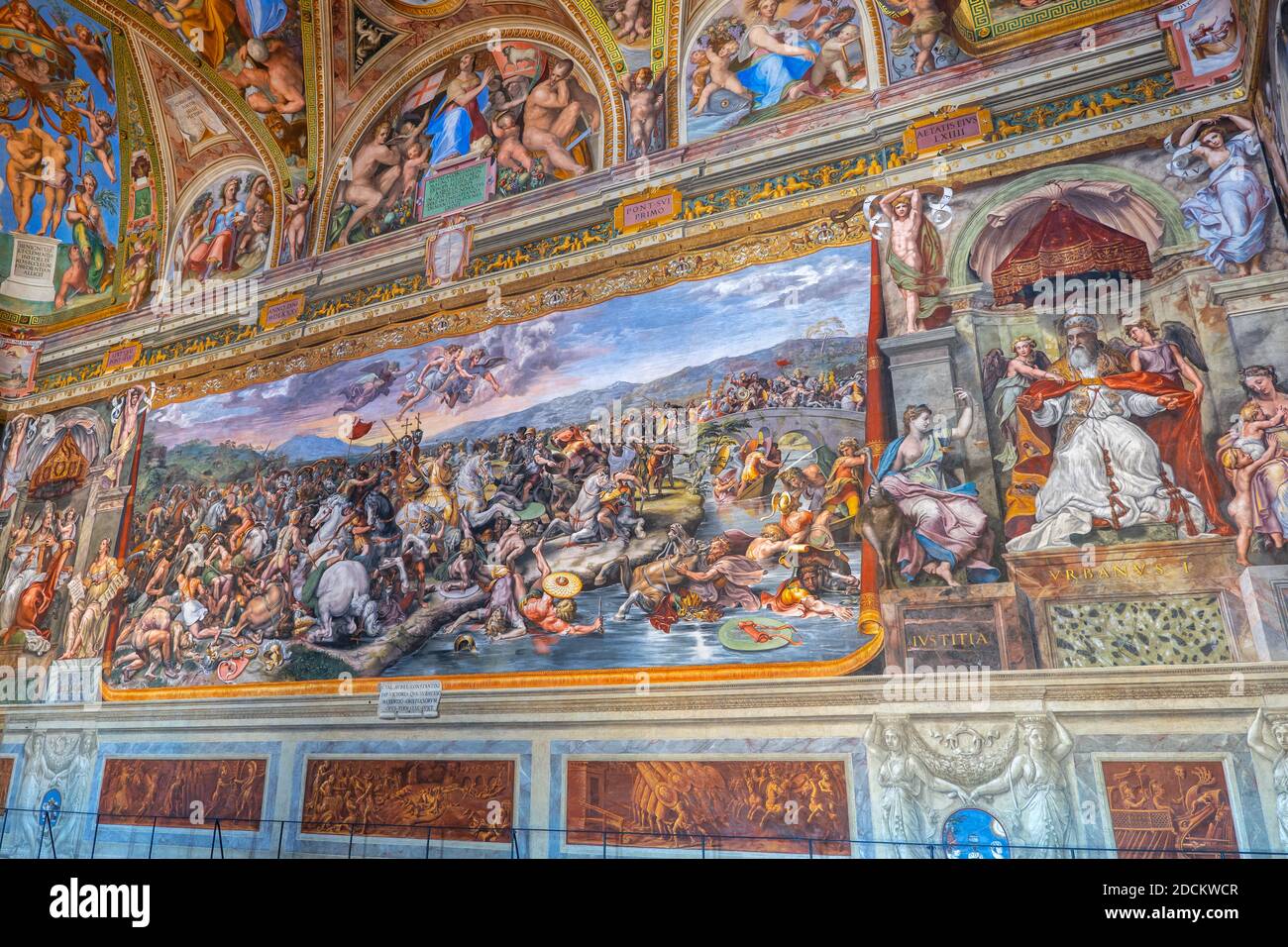 Battle of Constantine against Maxentius in Room of Constantine, Raphael ...