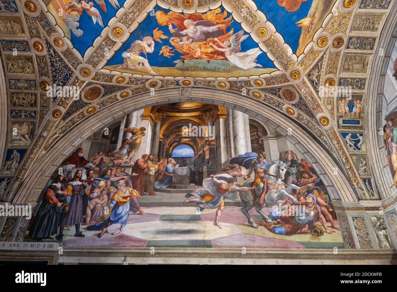 The expulsion of heliodorus from the temple hi-res stock photography ...
