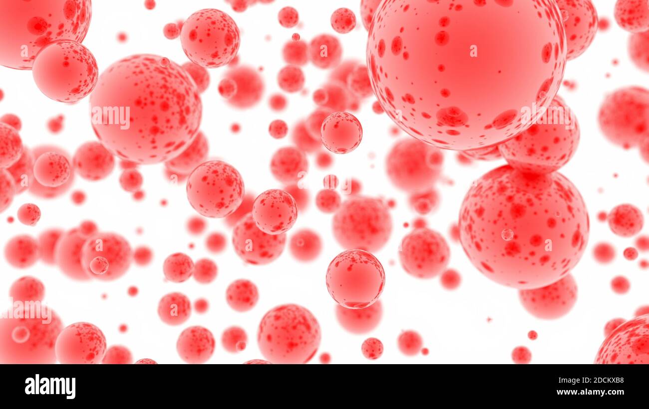 3d red spheres Abstract modern animation pack of scale balls 3d render ...
