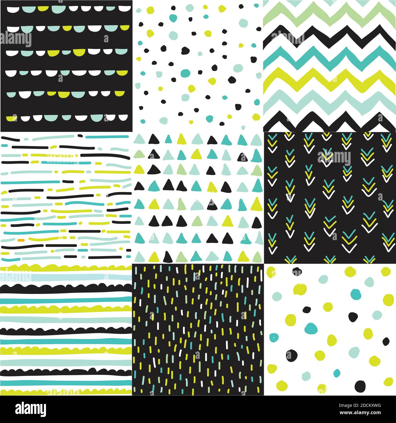Hand drawn geometric patterns, abstract digital papers, abstract ...