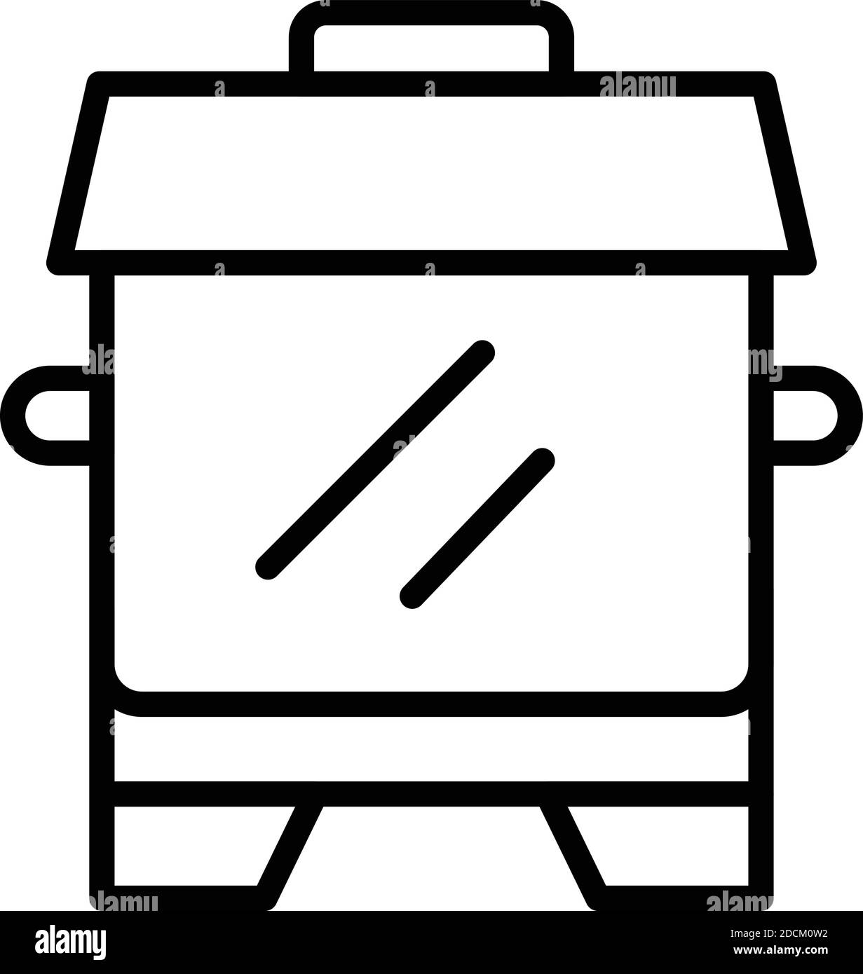 Cook smoker icon. Outline cook smoker vector icon for web design ...