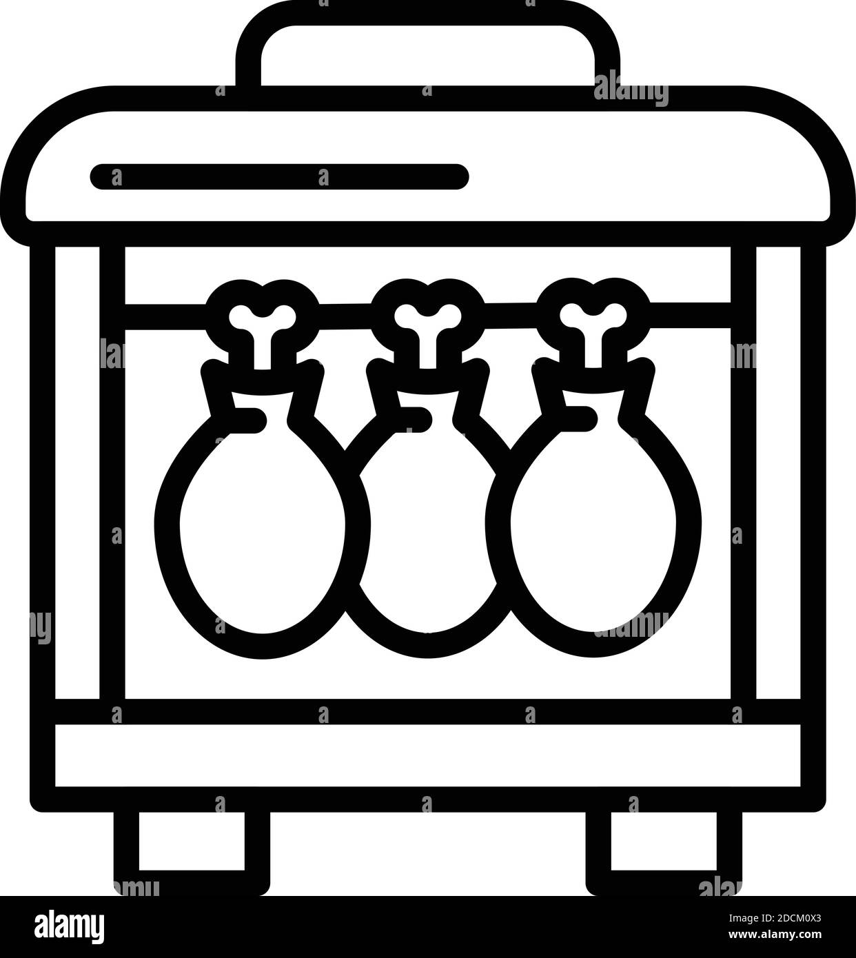 Smokehouse icon. Outline smokehouse vector icon for web design isolated ...