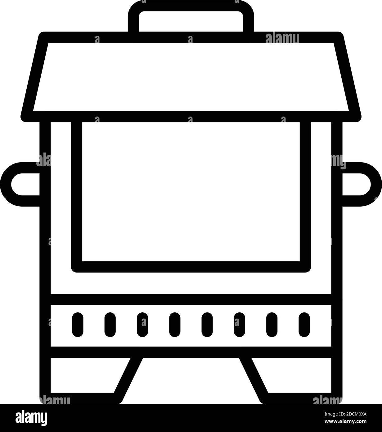 Cook smoke equipment icon. Outline cook smoke equipment vector icon for ...