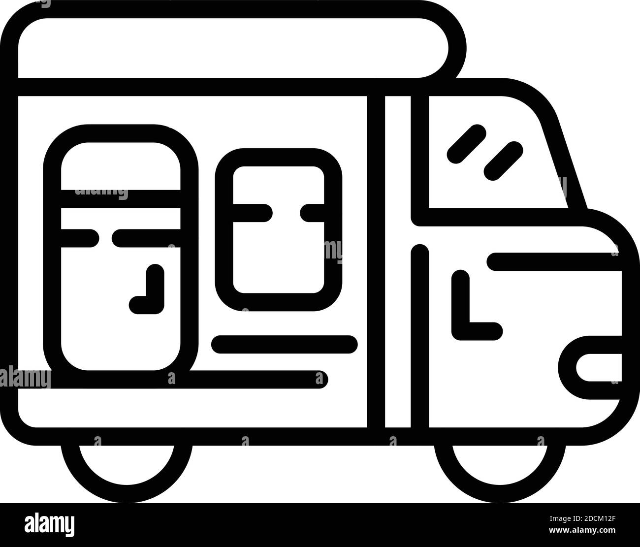Motorhome campground Black and White Stock Photos & Images - Alamy