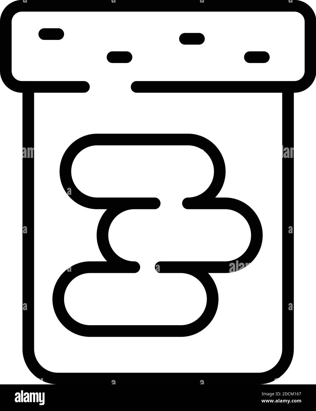 Chocolate paste bottle icon. Outline chocolate paste bottle vector icon ...