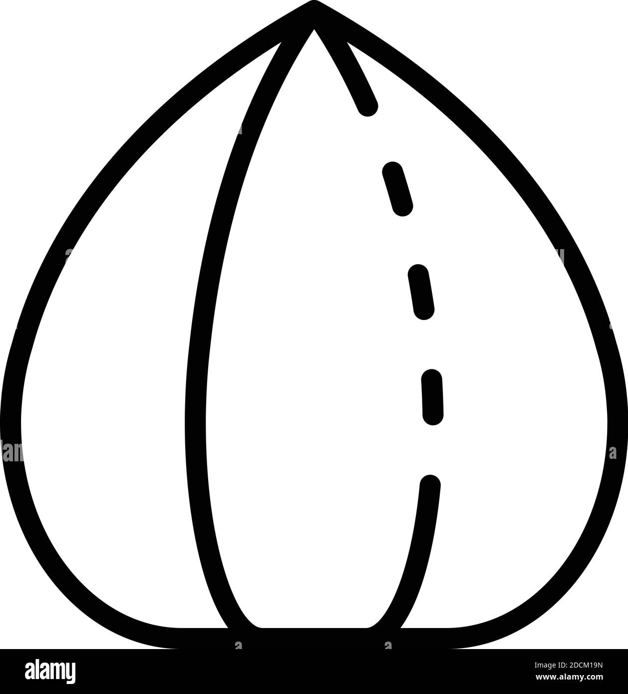 Food fig icon. Outline food fig vector icon for web design isolated on ...