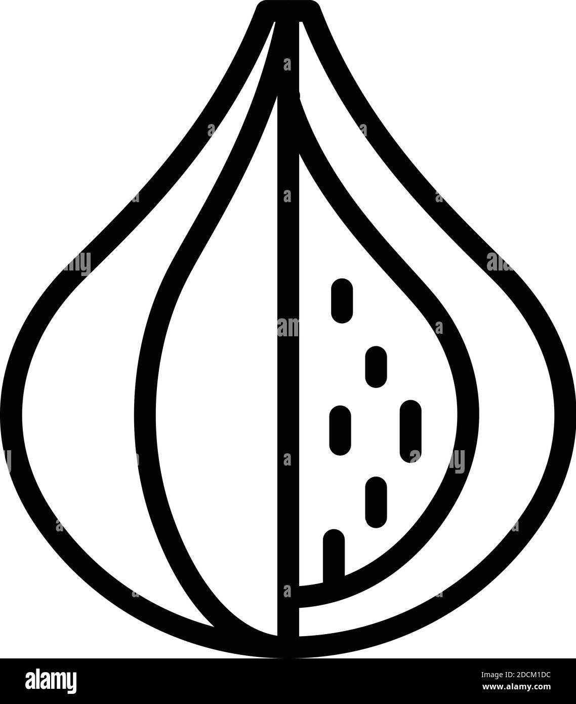 Natural fig icon. Outline natural fig vector icon for web design ...