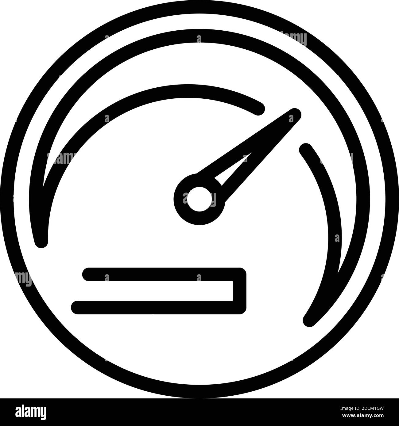Speed test icon. Outline speed test vector icon for web design isolated ...