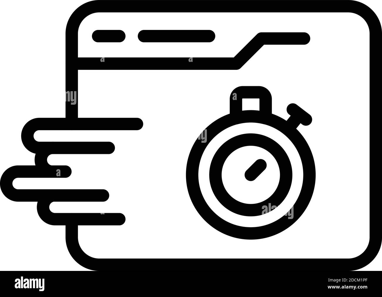 Fast internet page icon. Outline fast internet page vector icon for web ...