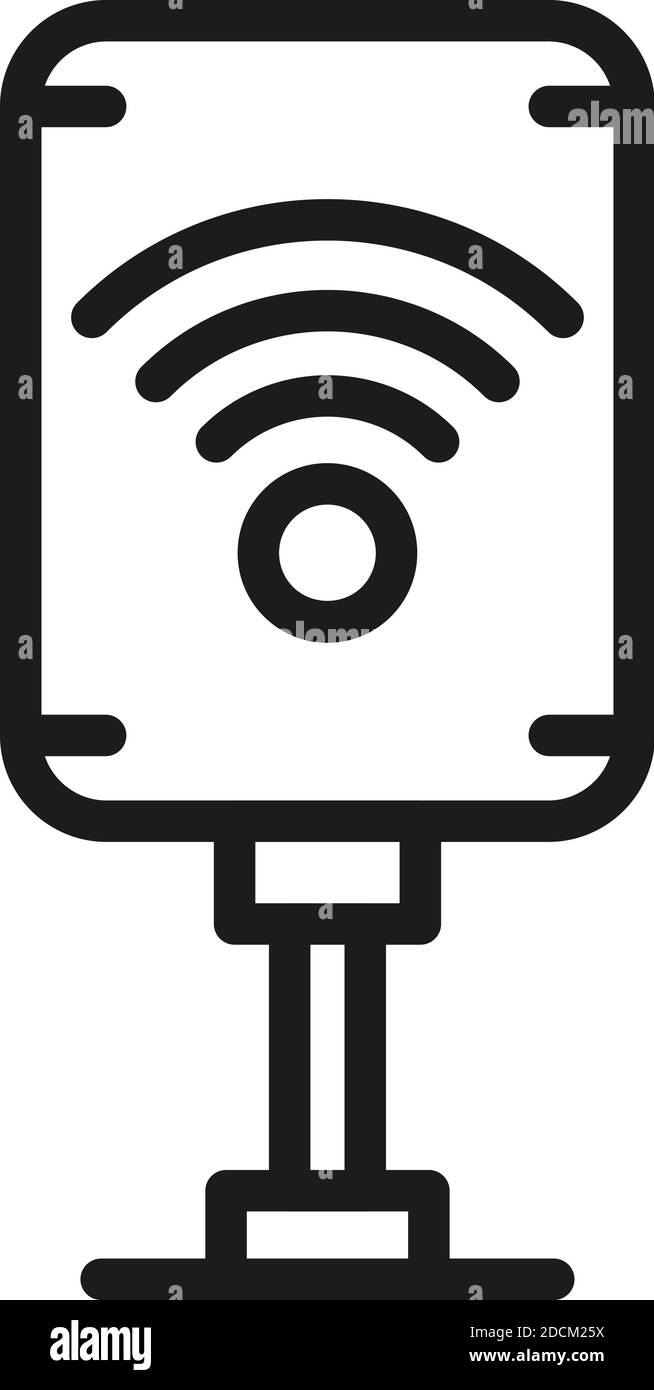 Wlan access icon. Outline wlan access vector icon for web design ...