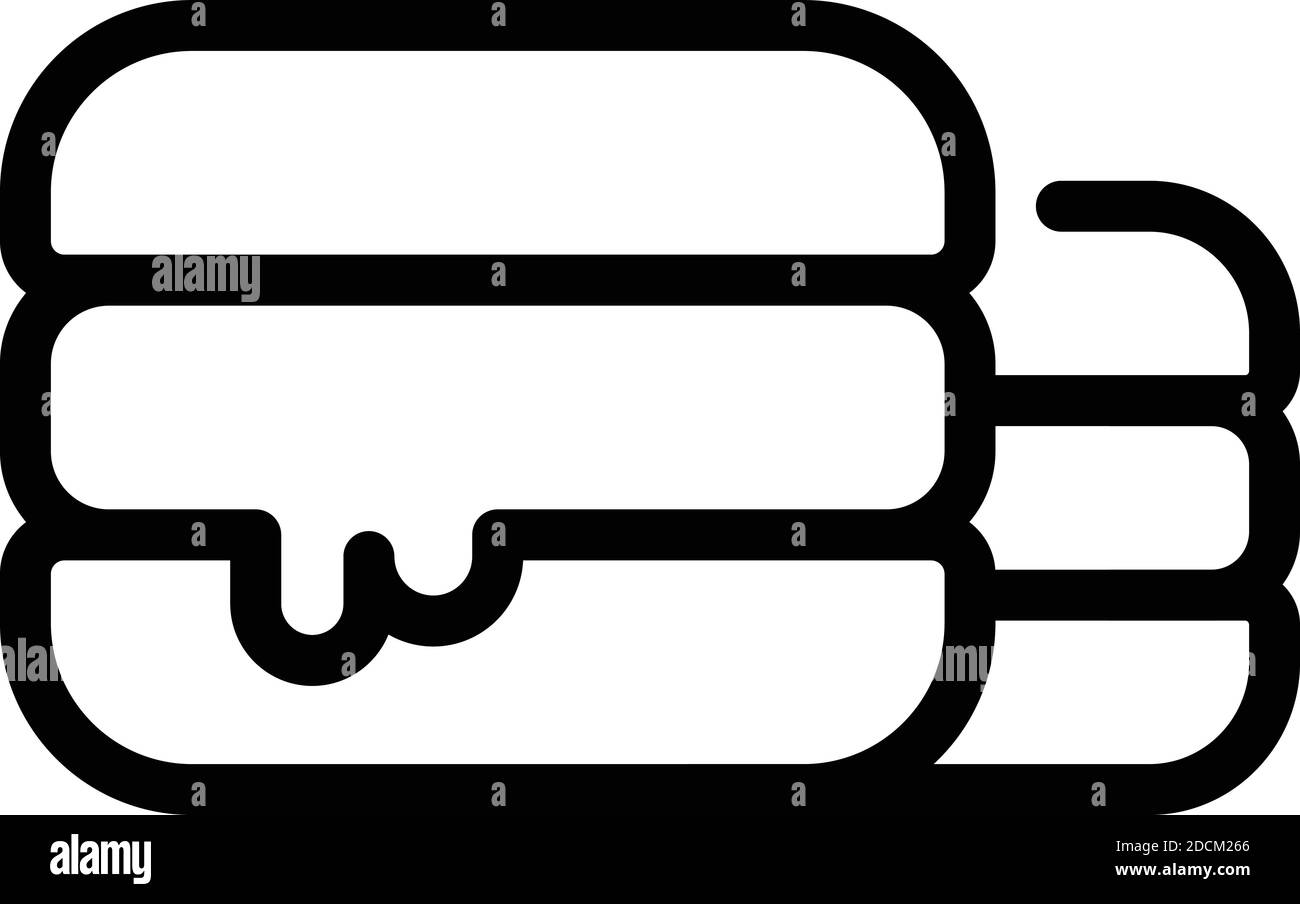 Macarons icon. Outline macarons vector icon for web design isolated on ...