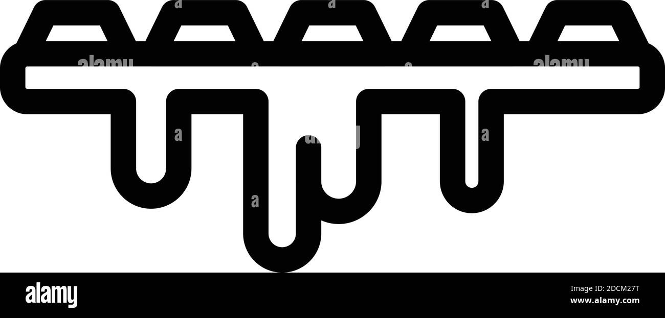 Melting cocoa bar icon. Outline melting cocoa bar vector icon for web ... Melting cocoa bar icon. Outline melting cocoa bar vector icon for web ...