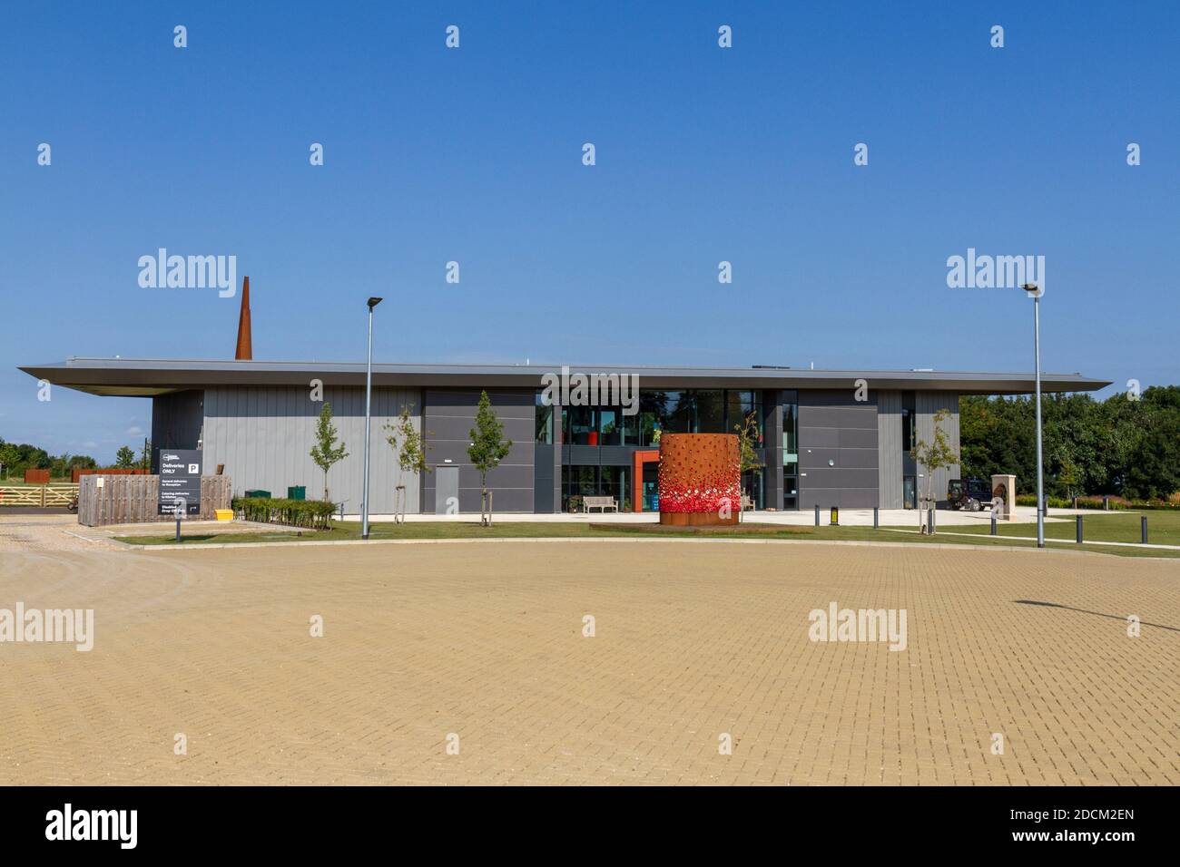 The main entrance to the International Bomber Command Centre and Spire ...